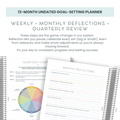 12-Month Undated Goal-Setting + Monthly Planner - Cloud – MakseLife