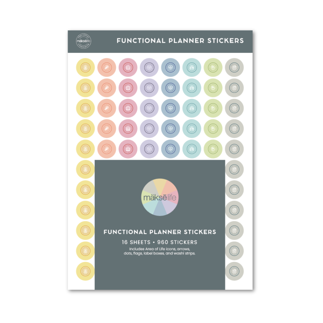 Functional Planner Sticker Pack – MakseLife