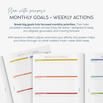 Goal-Setting Companion Notebook Set – Moxie A5 Quarterly Planner ...