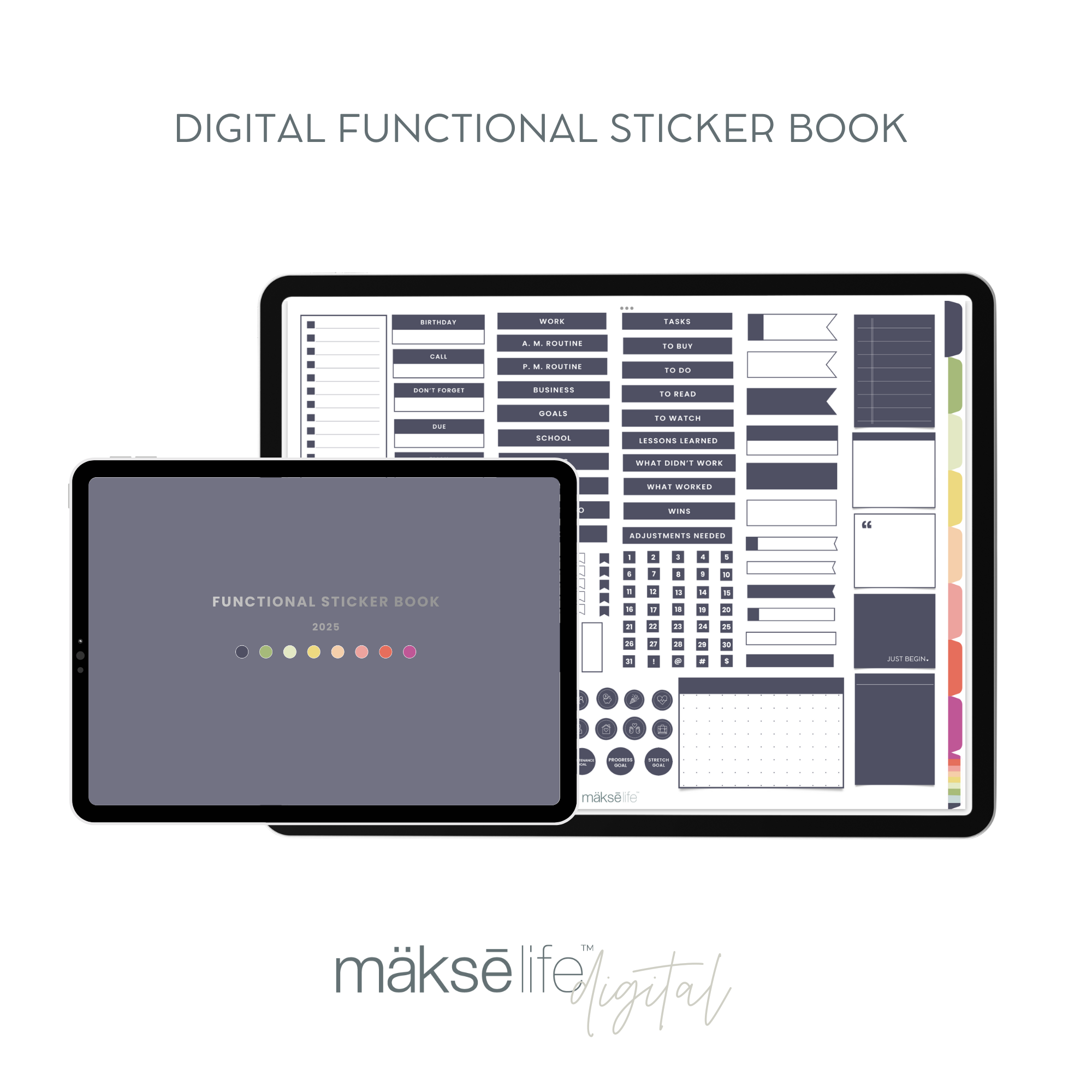 Digital Sticker Book (2025 Collection Edition) – MakseLife