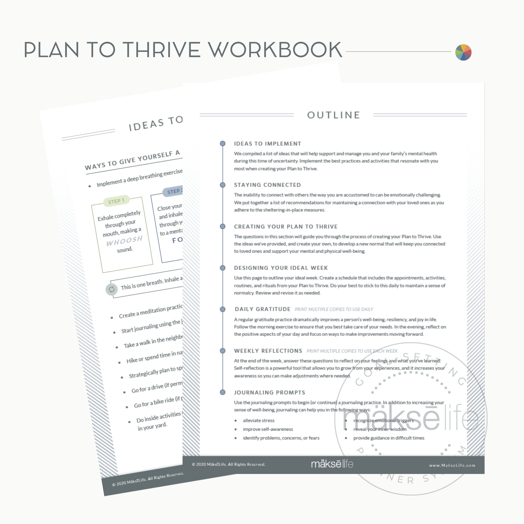Plan to Thrive Workbook | Free Printable – MakseLife
